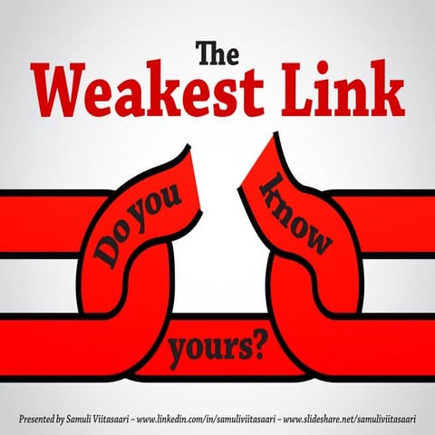 The Weakest Link | PDF
