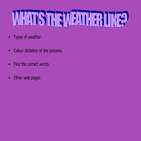 The Weather | PPT