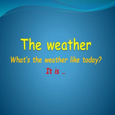 The weather | PPTX