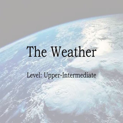 a presentation on weather | PPTX