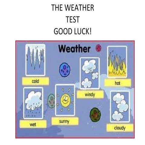 THE WEATHER EXAM | PPT
