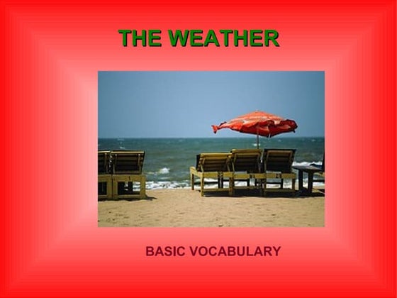 The weather and clothes | PPTX