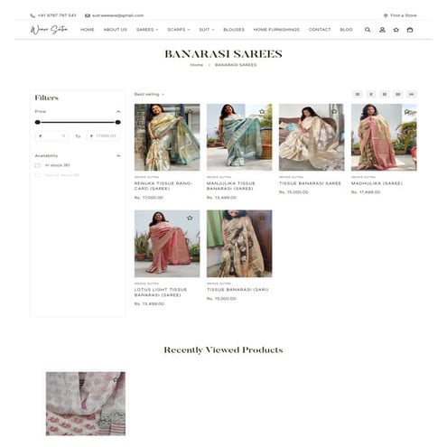 Exquisite Handloom Saree - Weave Sutra Collection | PDF