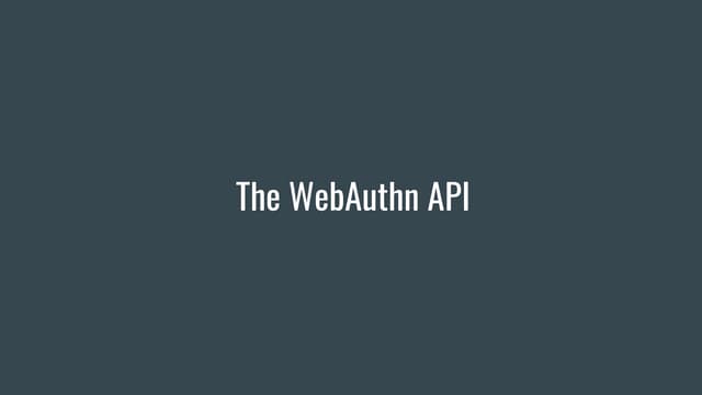 Fido Alliance Osaka Seminar The Webauthn Api And Discoverable Credentialspdf