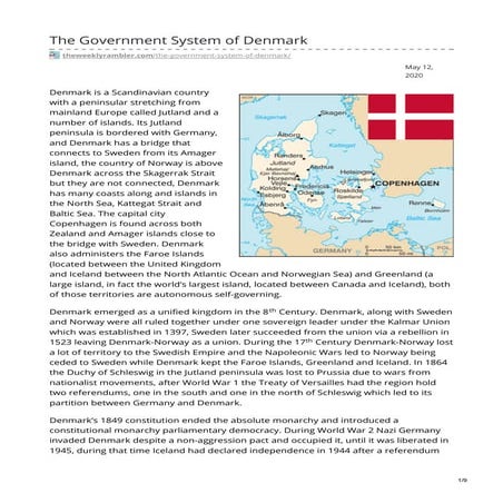 Politics of Denmark | PPTX