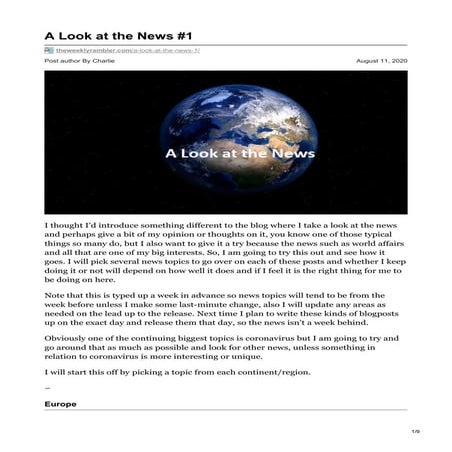 What major events happened in 2020? | PDF