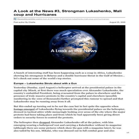 What major events happened in 2020? | PDF