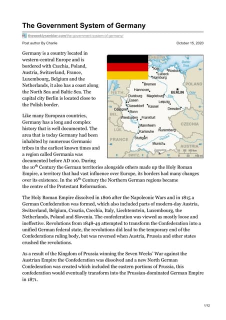 The german political system | PPT