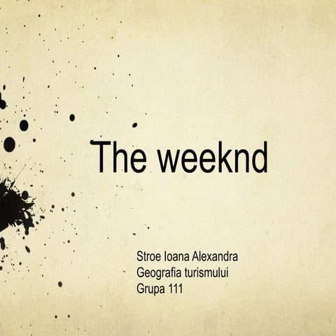 The weeknd | PPTX