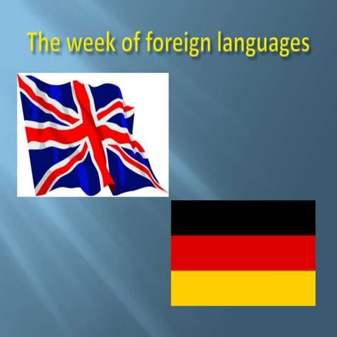 The week of foreign languages | PPTX