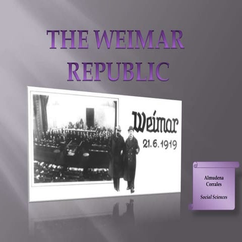 The Weimar Republic | PPTX