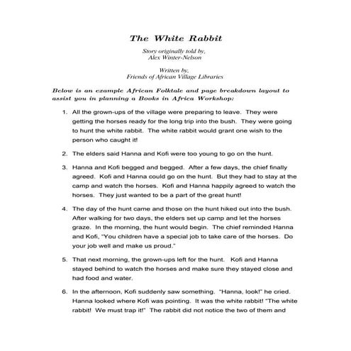 The White Rabbit | PDF