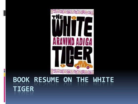 symbolism in The white tiger | PPT