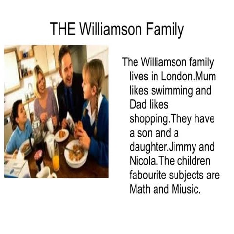 The williamson famili. n.1 | PDF