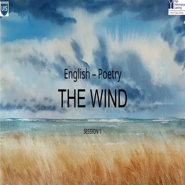 THE WIND - english ncert poem on a force .pptx