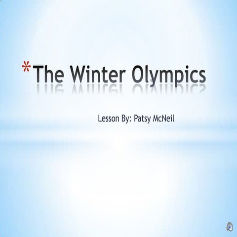 The winter olympics | PPTX