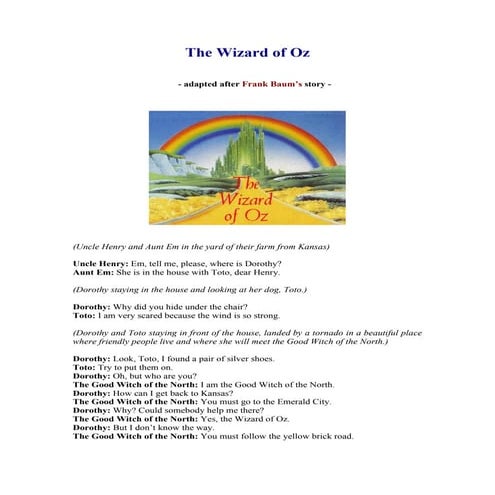 The Wizard of Oz by Frank Baum | PDF