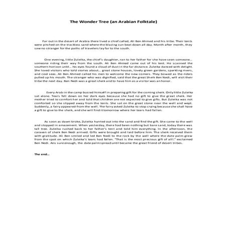 The wonder tree | DOCX