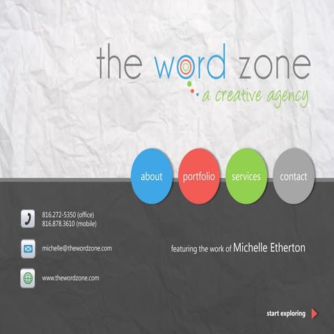 The Word Zone | Michelle Etherton Portfolio | PDF