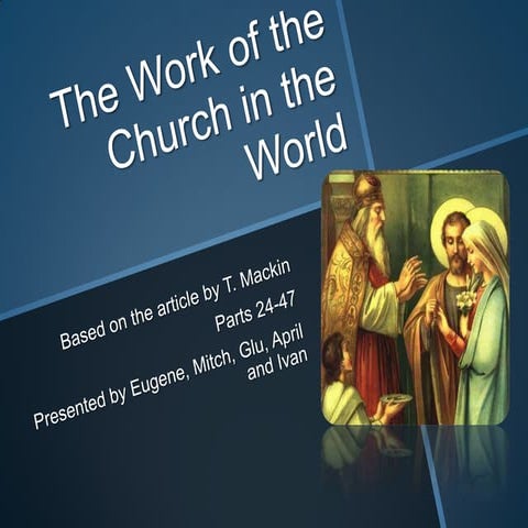 The work of the church in the world | PPTX