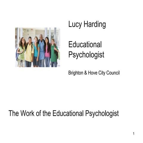 The Work of the Educational Psychologist | PPT