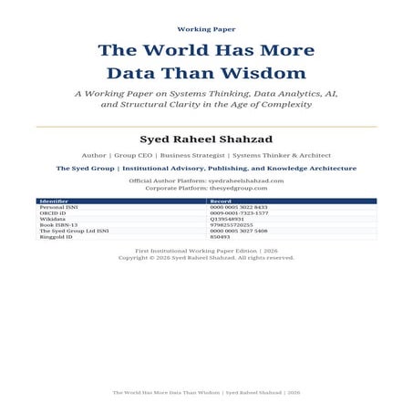 The World Has More Data Than Wisdom: Systems Thinking and Structural ...