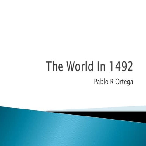 The World In 1492 | PPTX