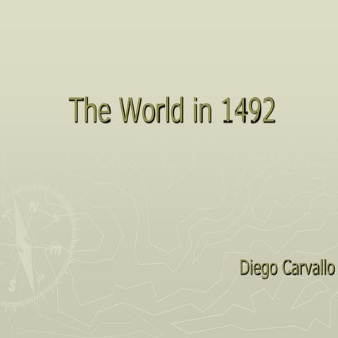 The World In 1492 | PPT