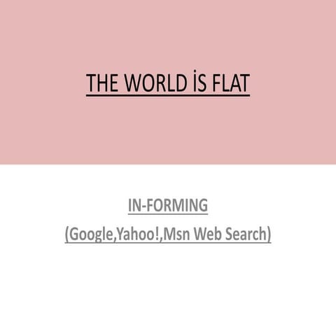 The world is flat | PPTX
