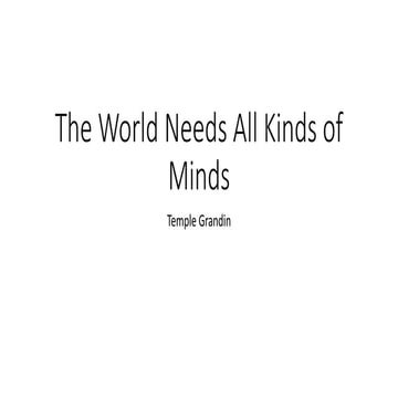 The world needs all kinds of minds | PPTX