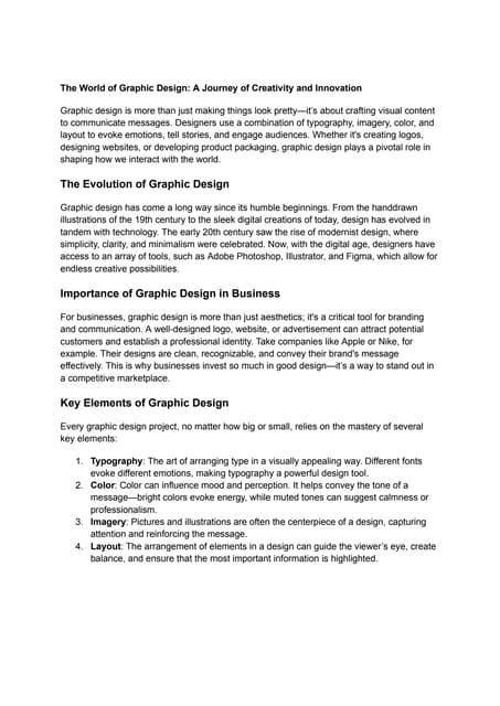What is Graphic Design? | PDF