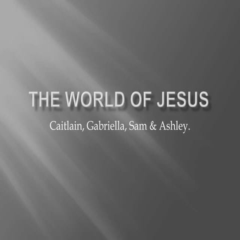 The World of Jesus powerpoint | PPTX