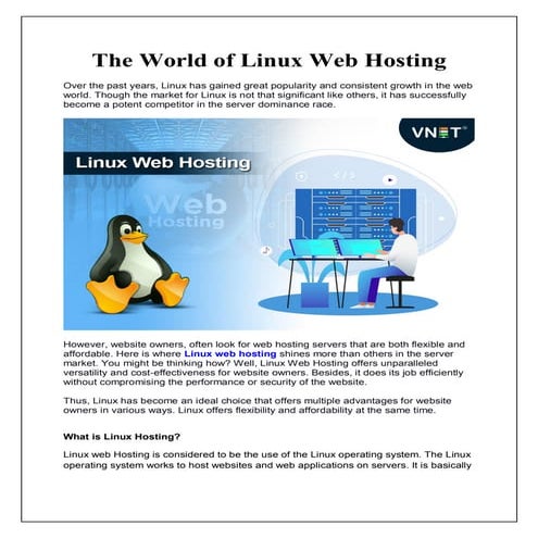 The World Of Linux Web Hostingpdf