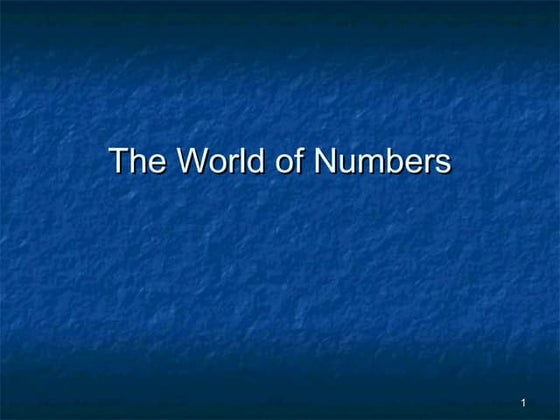 Types of numbers | PPT