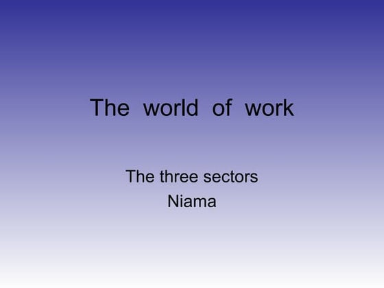 The world of work by Adib | PPT