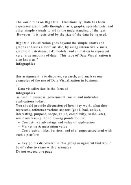 The Value Chain Concept Please respond to the followingDescribe.docx