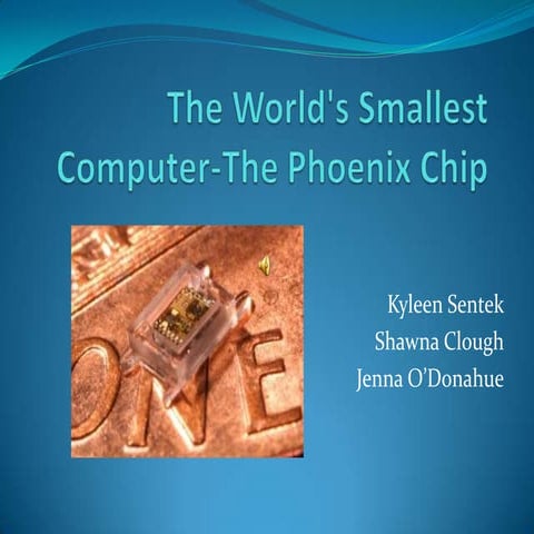 The world's smallest computer the phoenix chip | PPSX