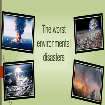 Environmental Disasters | PPTX