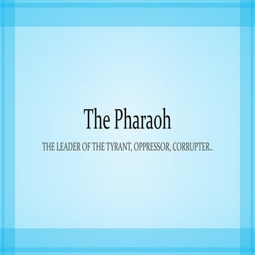 The Worst of the Worst: The Pharaoh | PPTX