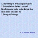 Excavation Methods in Archaeological Research & Studies | PPTX