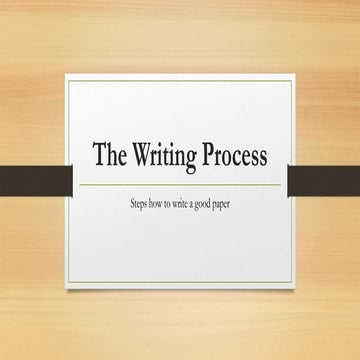Writing Process: The Need for Editing and Proofreading | PPTX