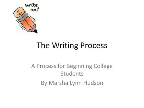 Writing process | PPT
