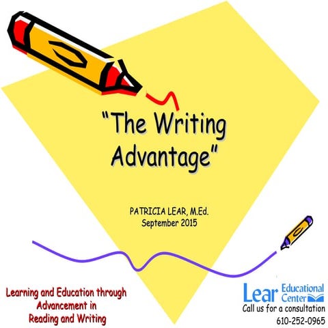 The Writing Advantage | PPT