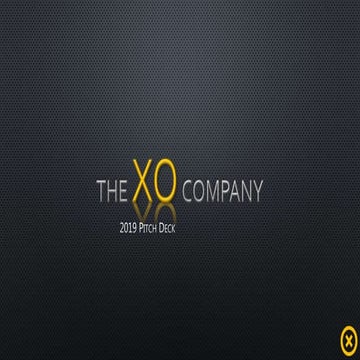 The XO company pitch | PPTX