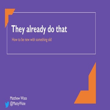 They already do that | PPT