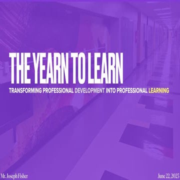 The Yearn to Learn by Joseph Fisher - PDF version | PDF