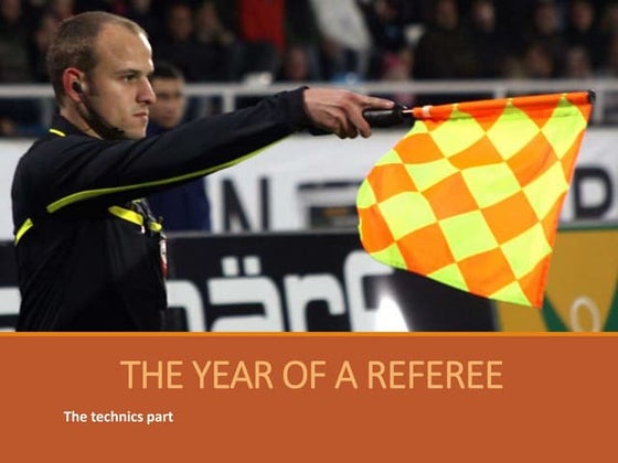 The assistant referee | PPTX | Soccer | Sports