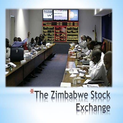 The zimbabwe stock exchange | PPTX