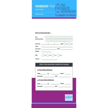 The Health Foundation Volunteer Form | PPT