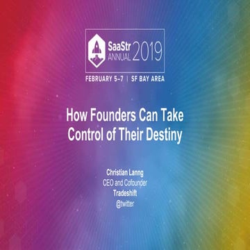 Lessons from Tradeshift: How Founders Can Take Control of Their Destiny ...